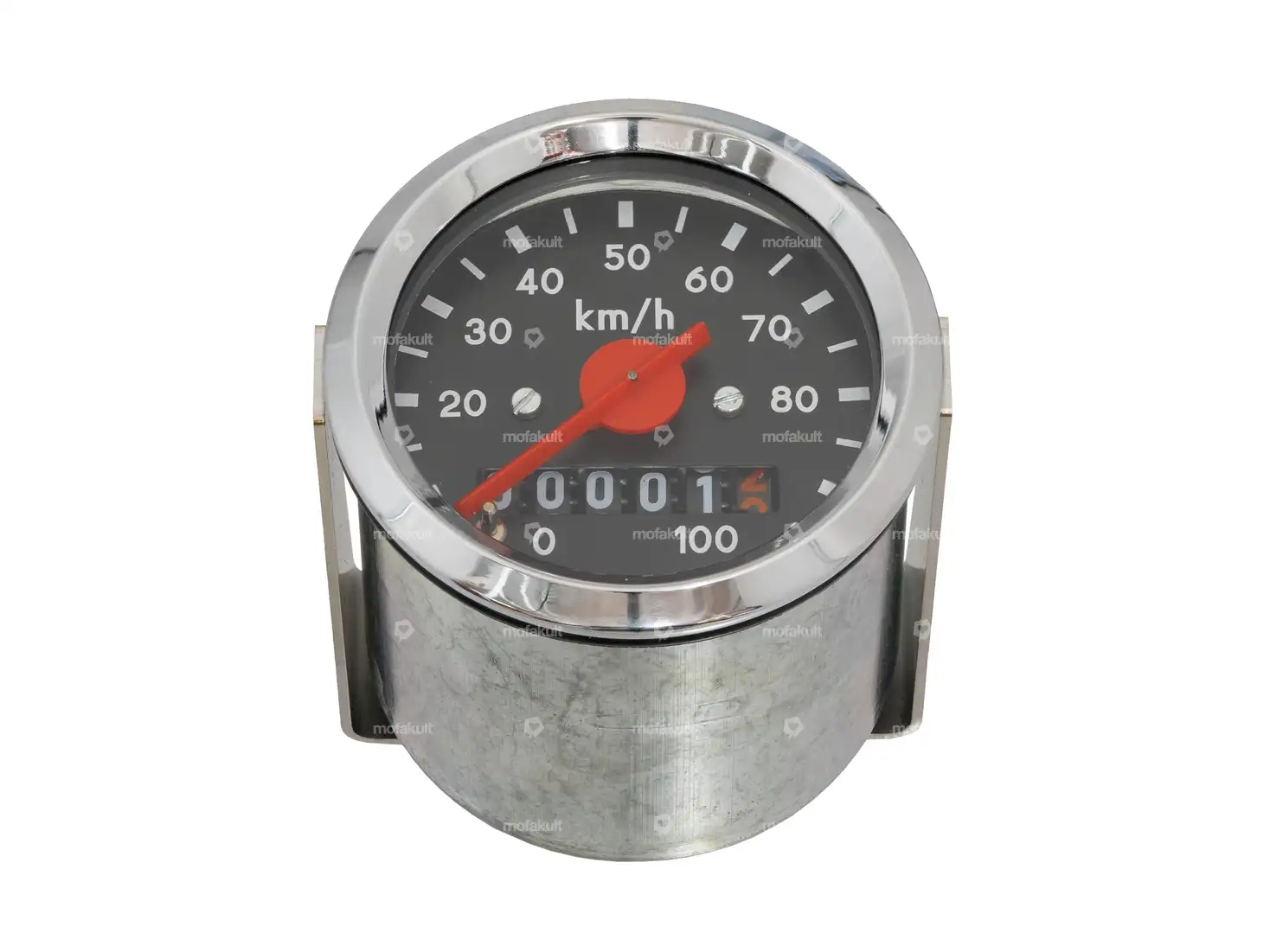 Speedometer 100 km/h Ø 48 mm (black dial) | mofakult