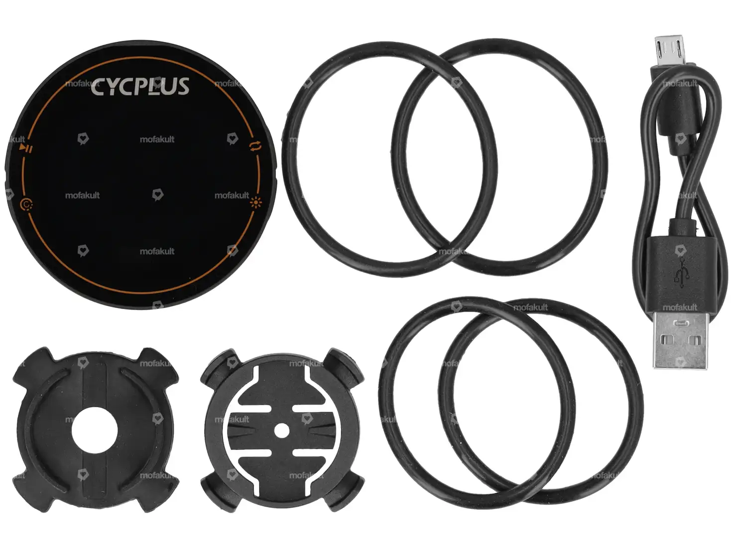 GPS Speedometer Bike Computer round black | mofakult