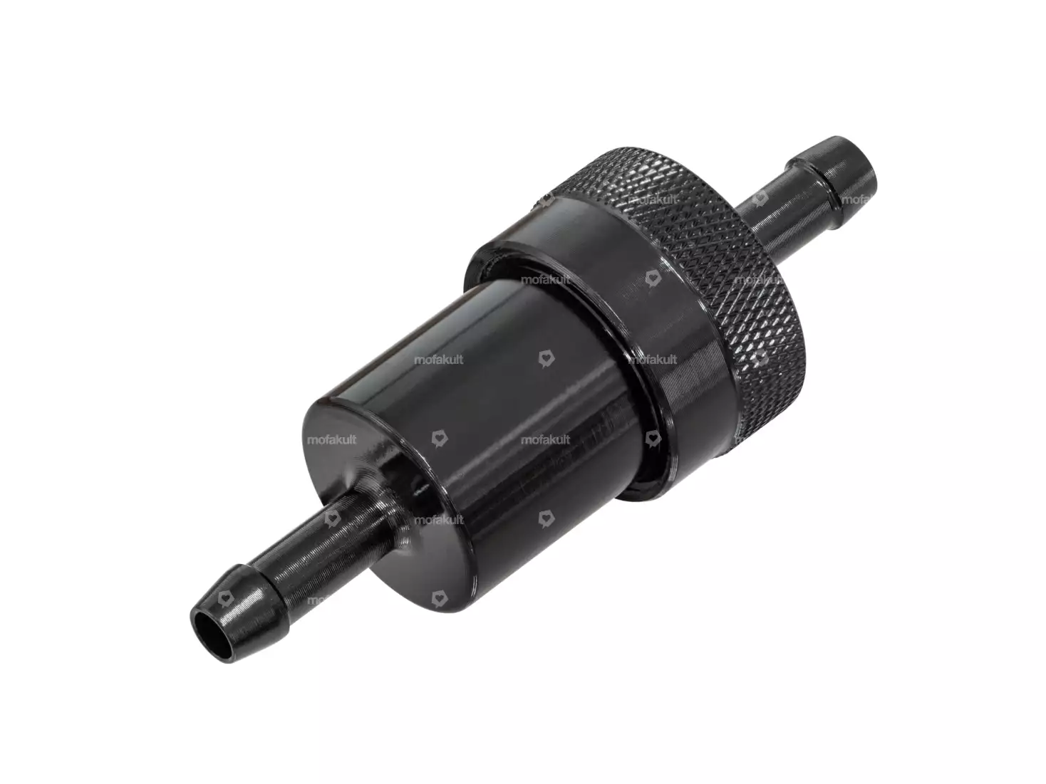 GPO fuel filter connection 6 mm aluminum black (removable) | mofakult