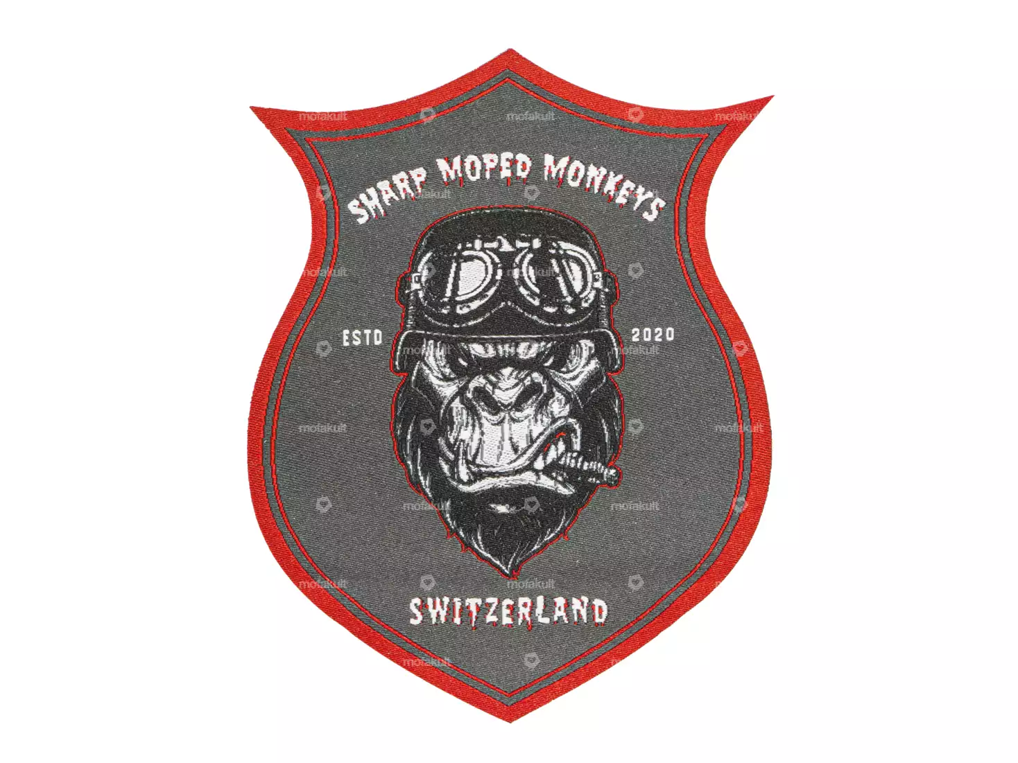 Gang Patch "Sharp Moped Monkeys" 80 x 100 mm | mofakult