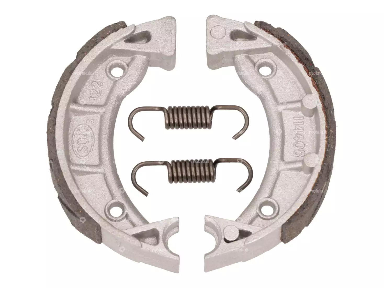 GPO brake shoes Ø 90 x 18 spoke wheel front slotted | Piaggio Ciao ...