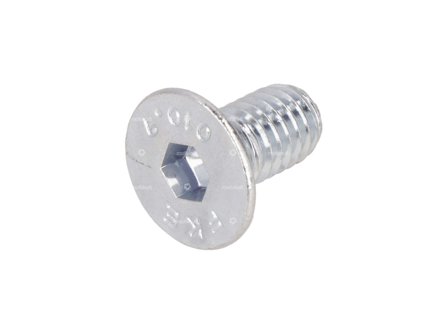 Screw M6x12 countersunk head hexagon socket, galvanized (10.9 strength ...