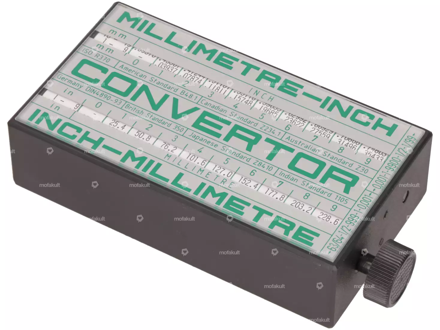 TOLERATOR Umrechnungsbox mm - inch «Convertor» | mofakult