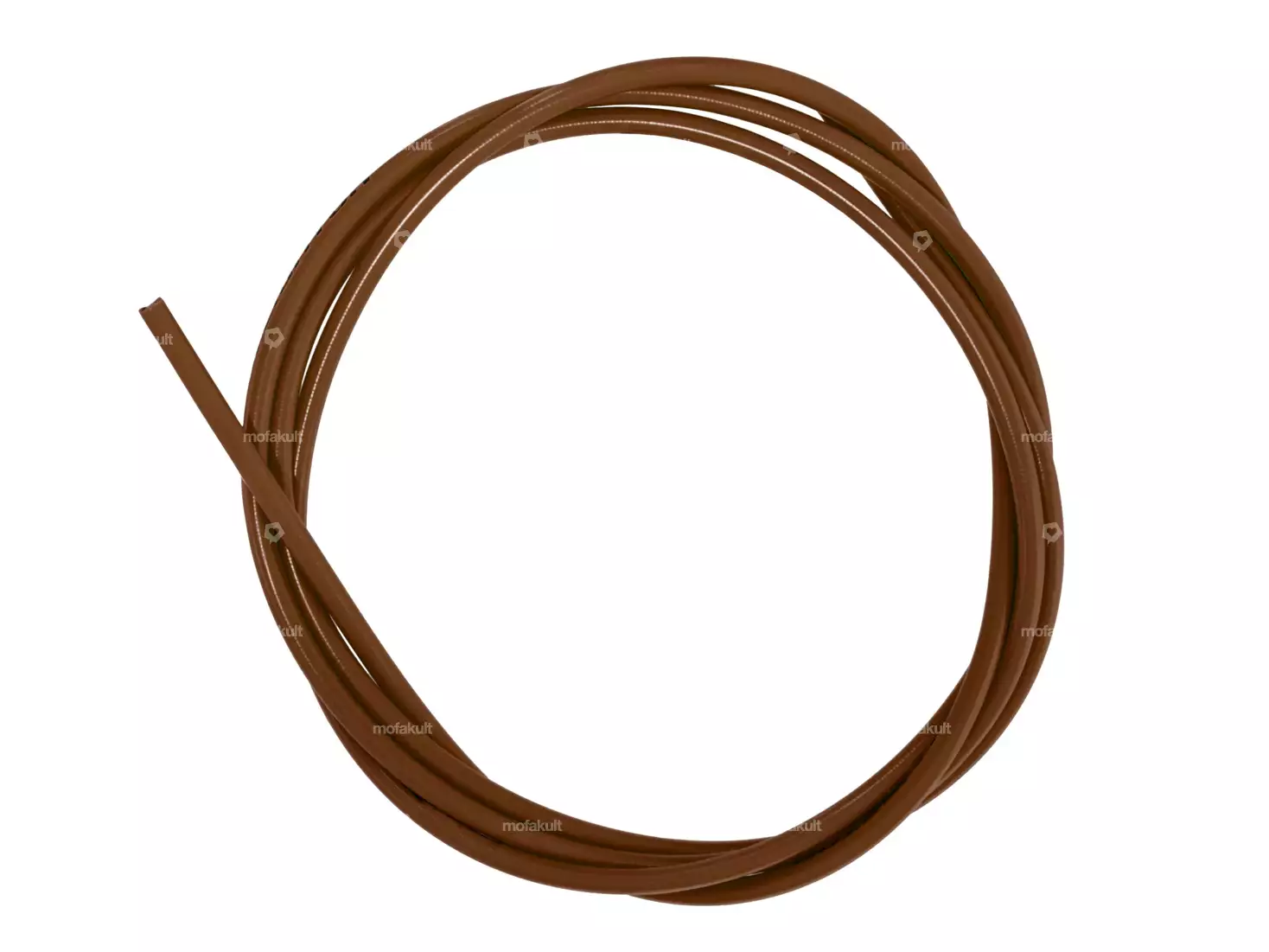 Cable sheath Ø 5 mm brown (per meter) PTFE inner sheath | mofakult