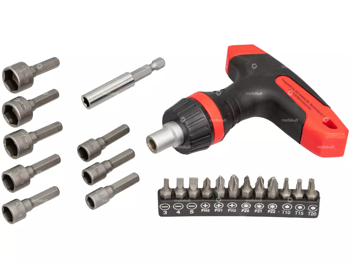 BGS 1/4" bit / socket set 22 pcs. | mofakult