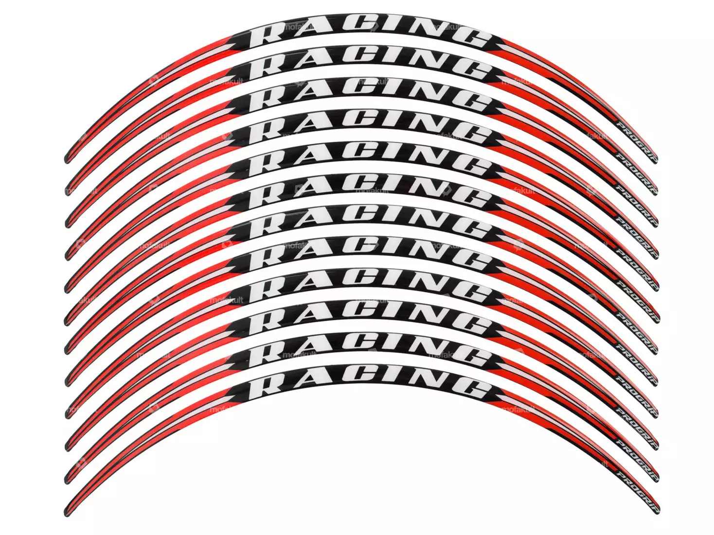ProGrip sticker rims Racing red | mofakult