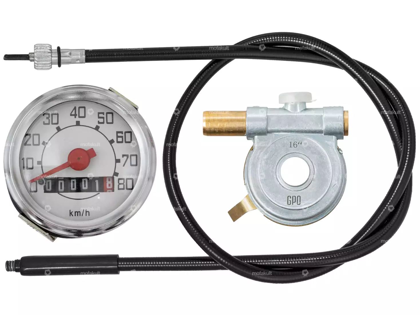 Echo Tachometer Set Speedometer Drive Cast Rim / EBR Hydraulic ...