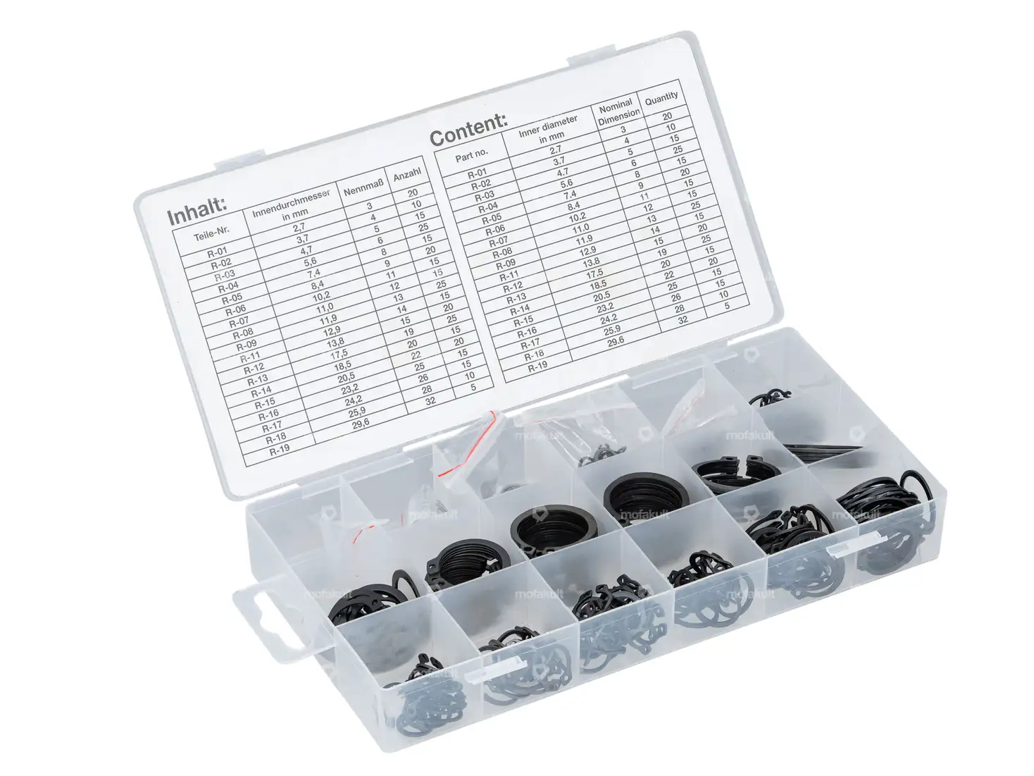 BGS external circlip set 300 pcs. | mofakult