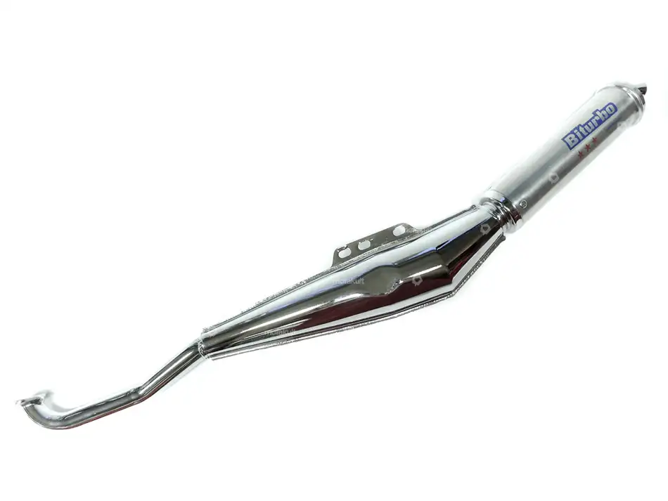 Biturbo Auspuff Chrom / Alu | Puch | mofakult