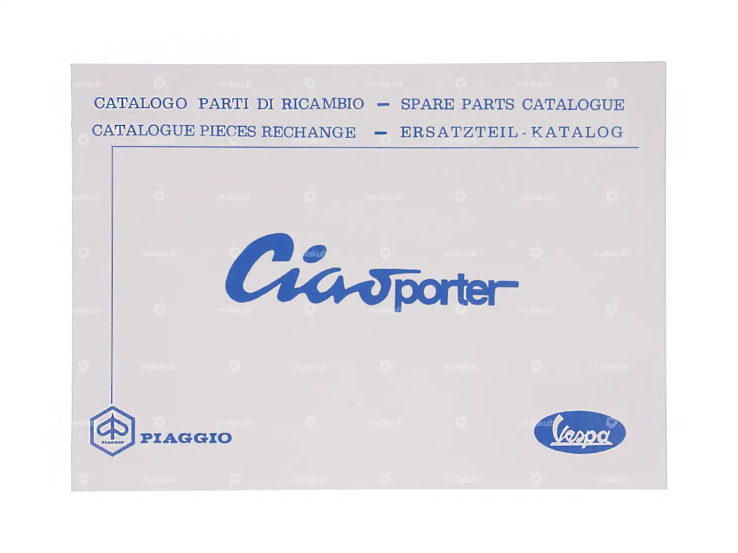 Spare parts catalog | Piaggio Ciao Porter | mofakult