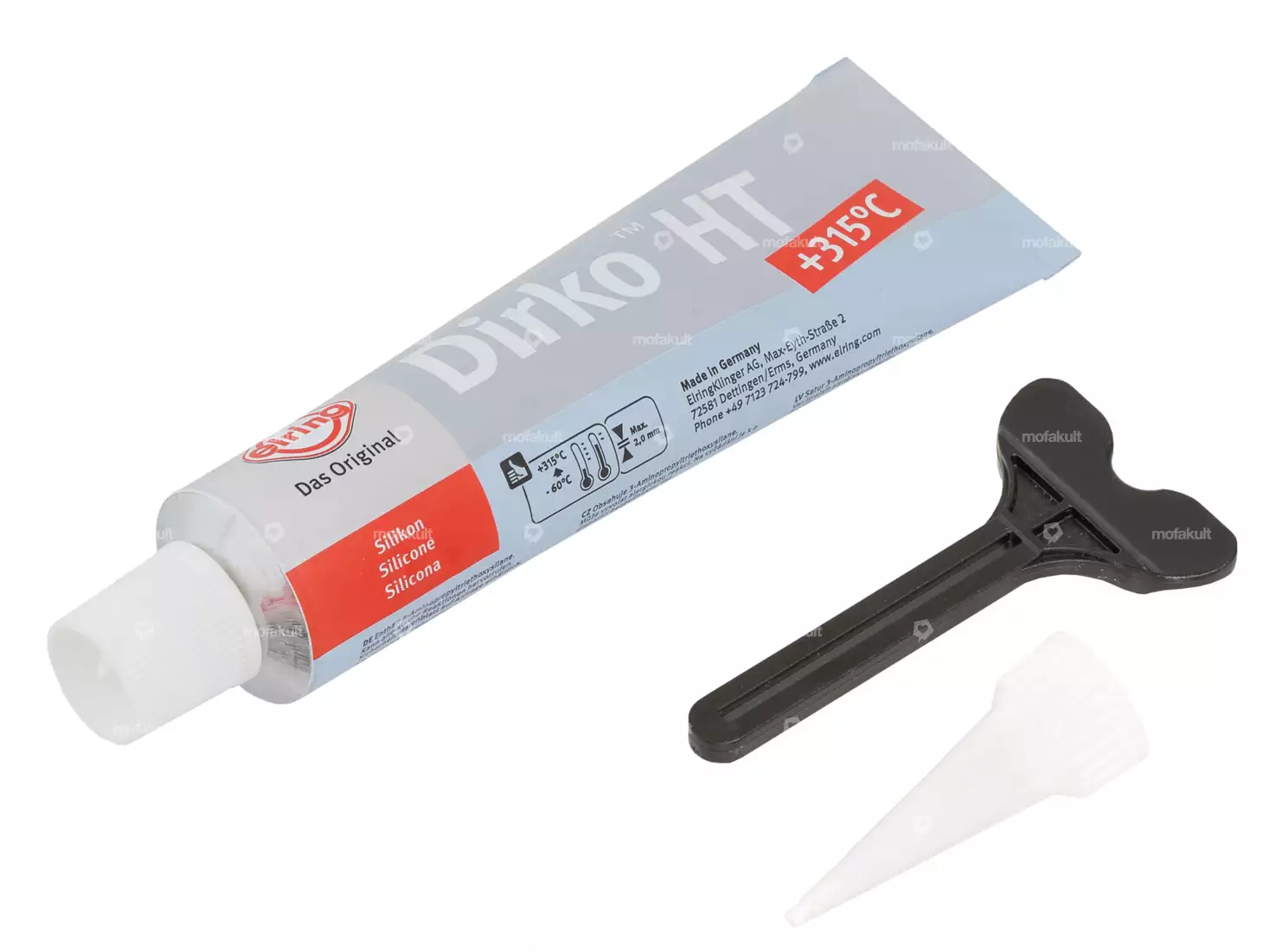 Elring Dirko HT sealing compound gray (silicone) 70 ml permanently ...
