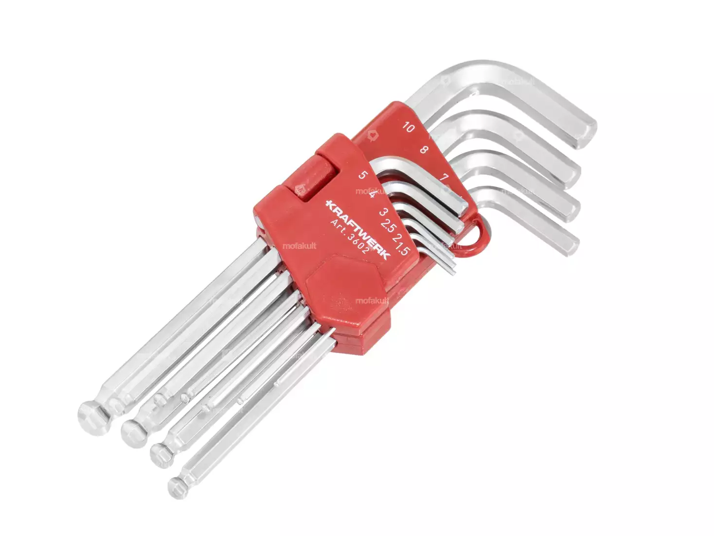 Kraftwerk Allen key set angled 1.5 - 10 mm 10 pcs. | mofakult