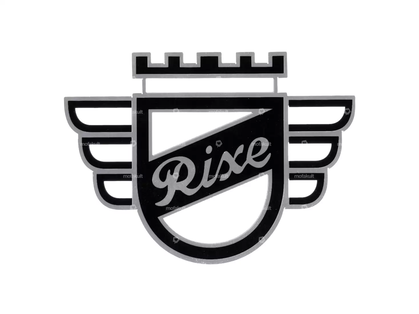 Aufkleber Wappen «Rixe» 75 x 55 mm | Sachs Rixe | mofakult