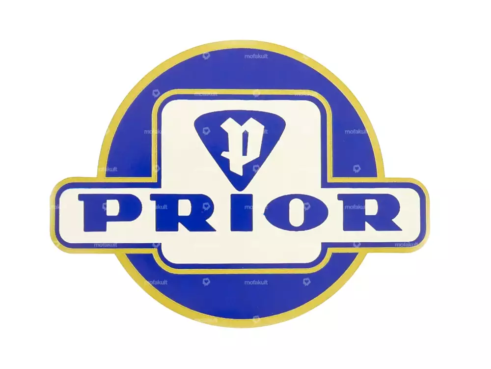 Aufkleber «Prior» Ø 53 mm Wappen Tank Sachs | mofakult
