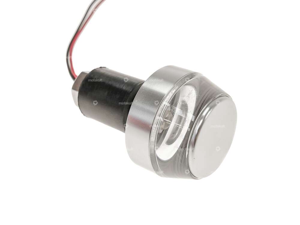 66HEROES Blinker-Set LED 12V DC silber (Montage am Lenker) | mofakult