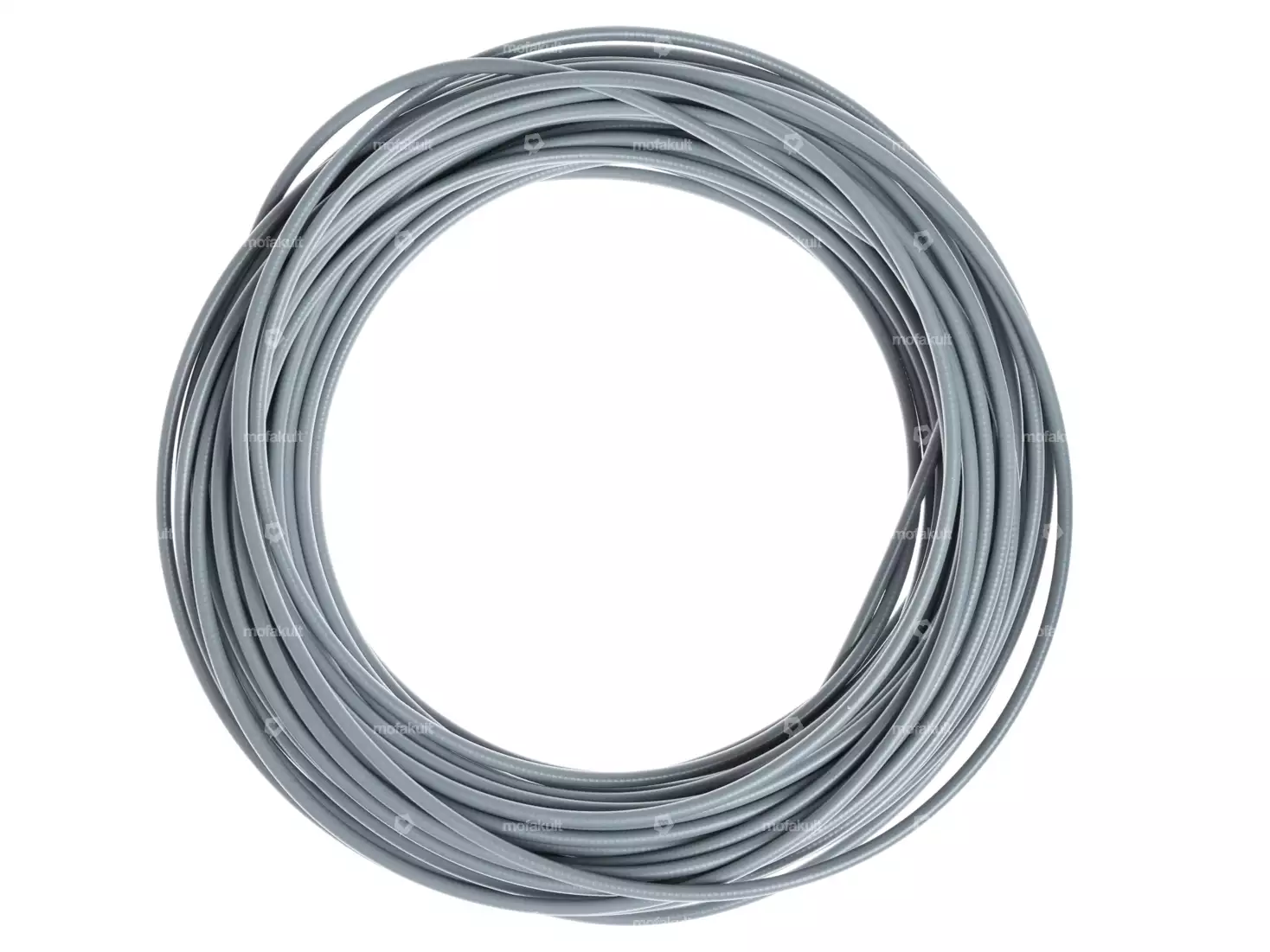Cable sheath Ø 5 mm grey (25 meter roll) Metal inner sheath | mofakult