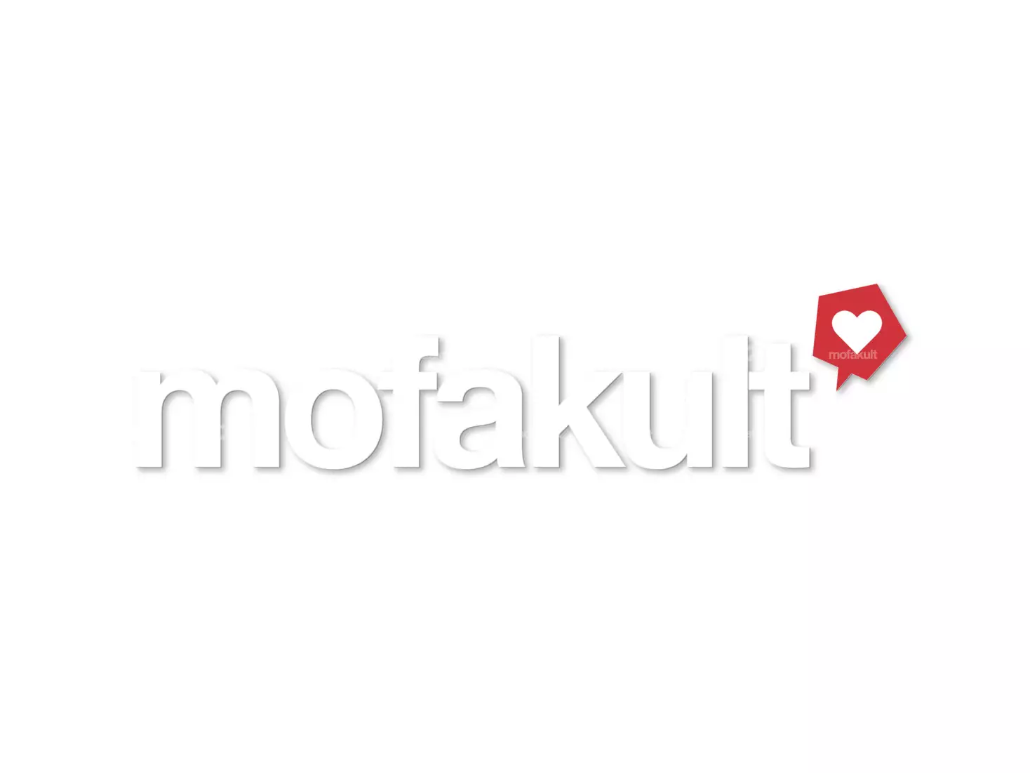 mk-Merch sticker "mofakult" foil plot 120 x 30 mm white | mofakult