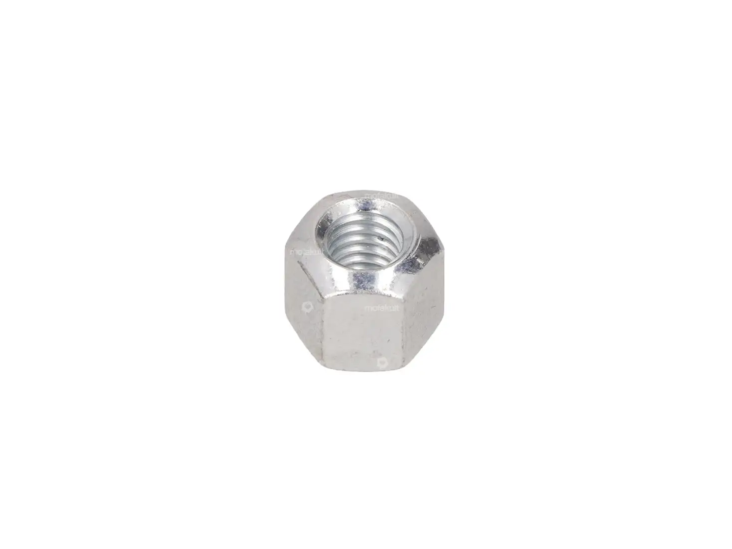 Nut M6 medium-high, rounded on one side, galvanized (strength 10 ...