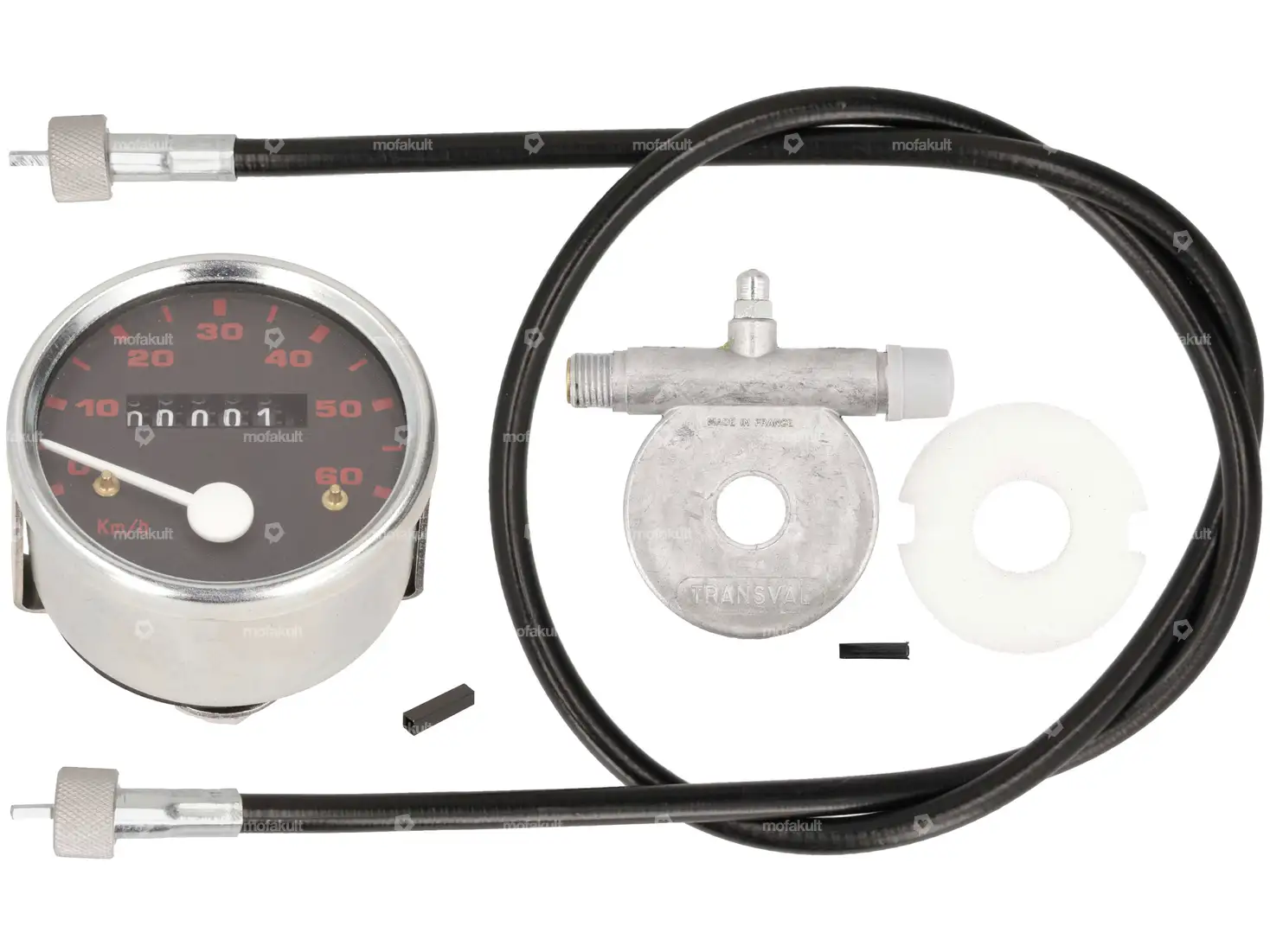 Transval Tacho-Set 17" 60 mm | Pony GTX 521 | mofakult