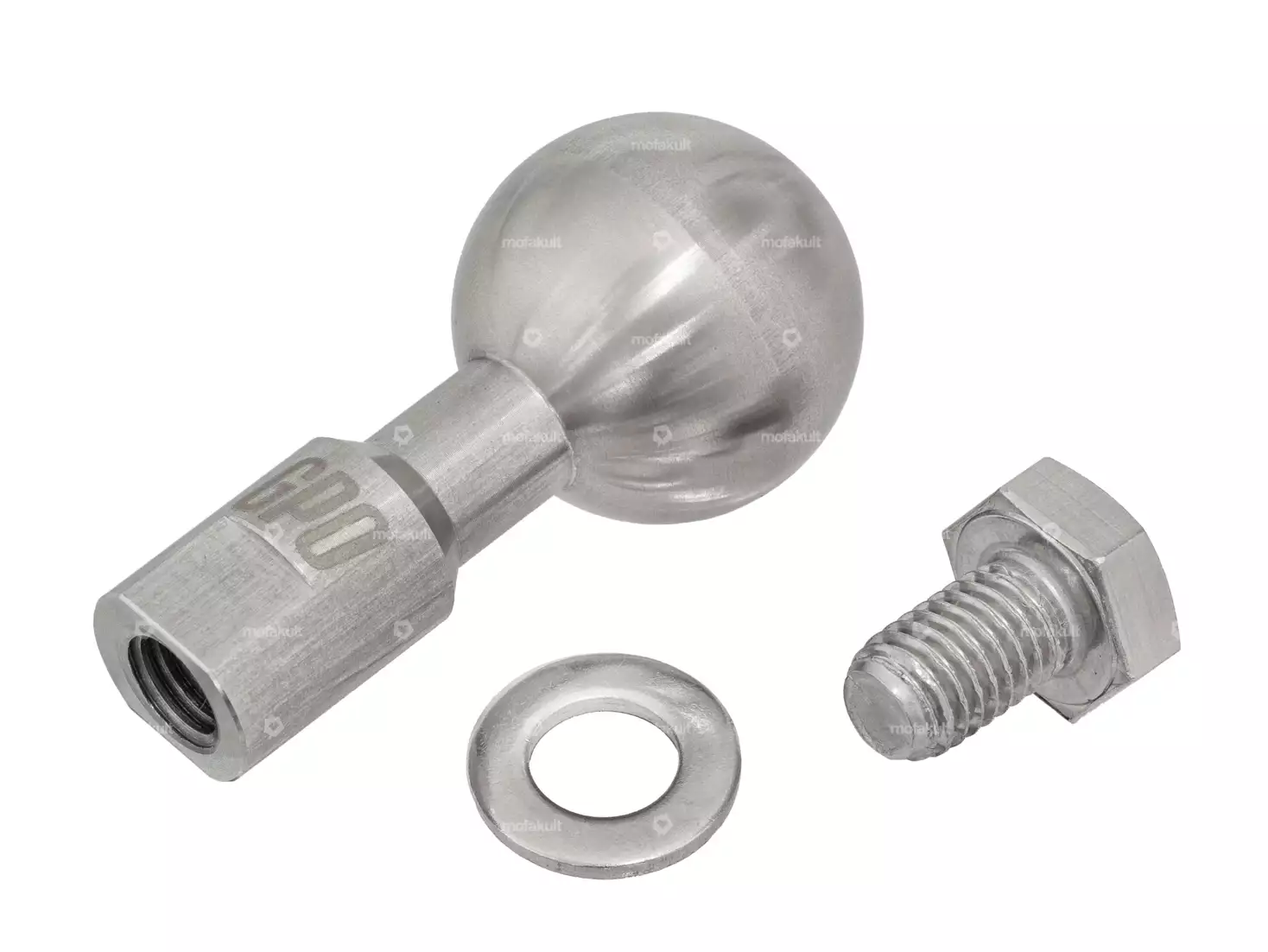 GPO ball for trailer coupling (screw-on) Inox | mofakult