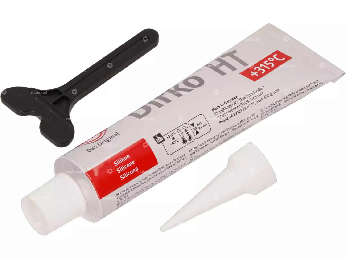 Elring Dirko HT sealing compound beige (silicone) 70 ml permanently ...