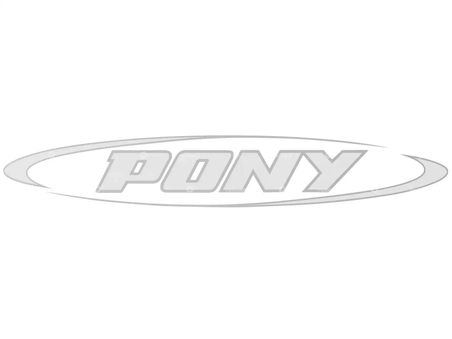 Aufkleber «PONY» 120 x 20 mm | Pony GTX / Cross Beta 521 | mofakult