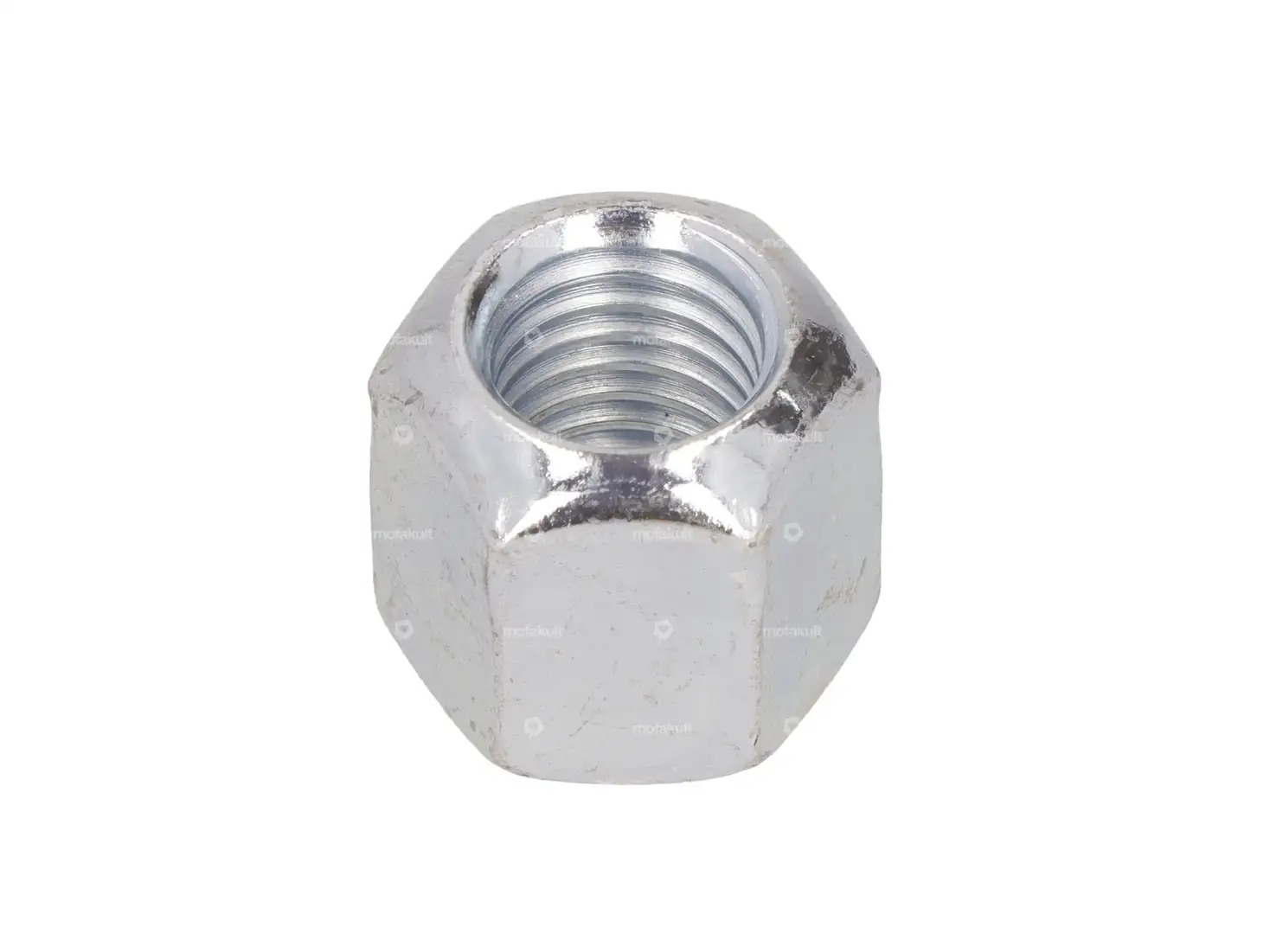 Nut M12 medium-high, rounded on one side, galvanized (10 strength ...
