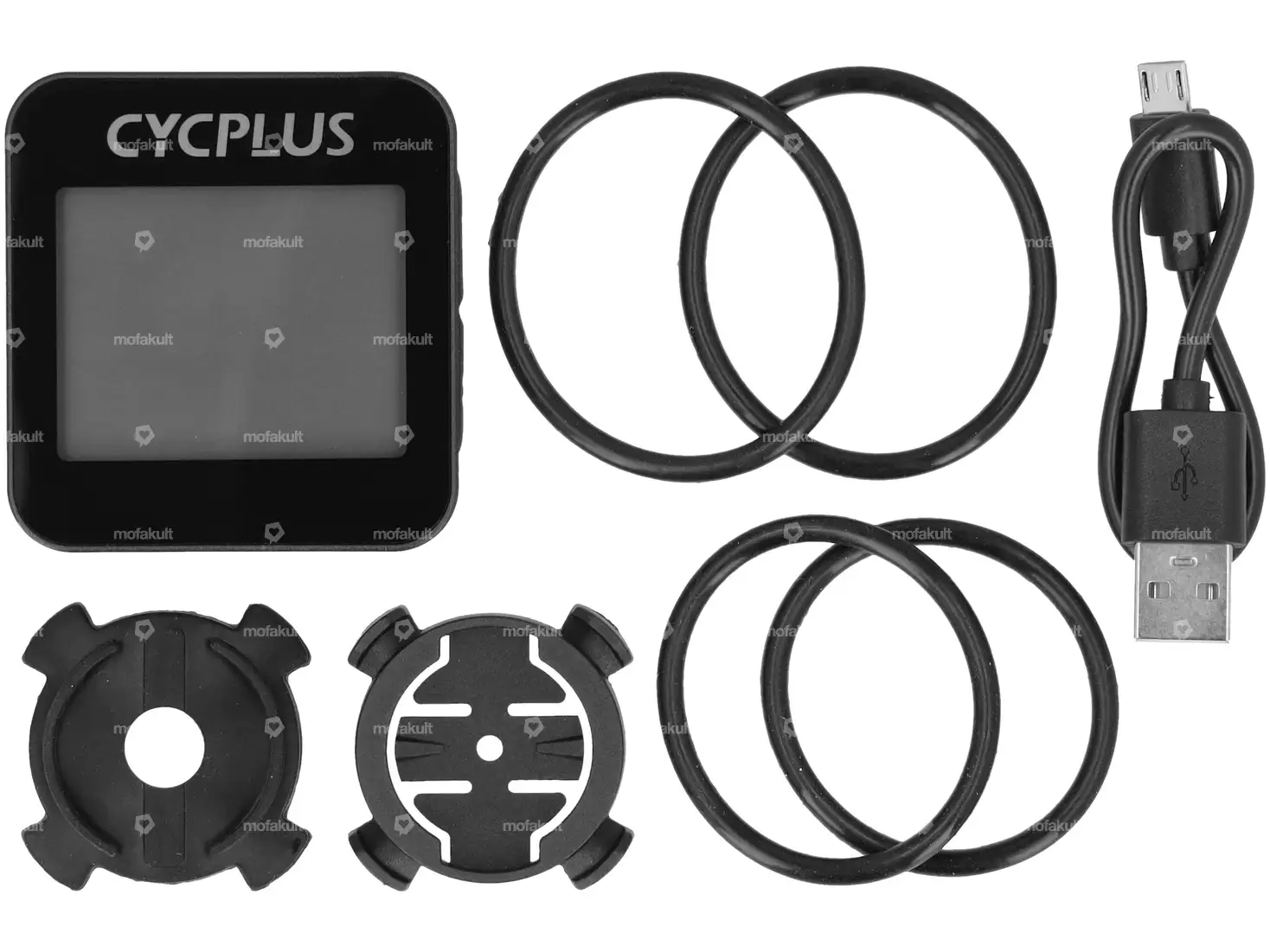 GPS Tacho Bike Computer quadratisch schwarz | mofakult