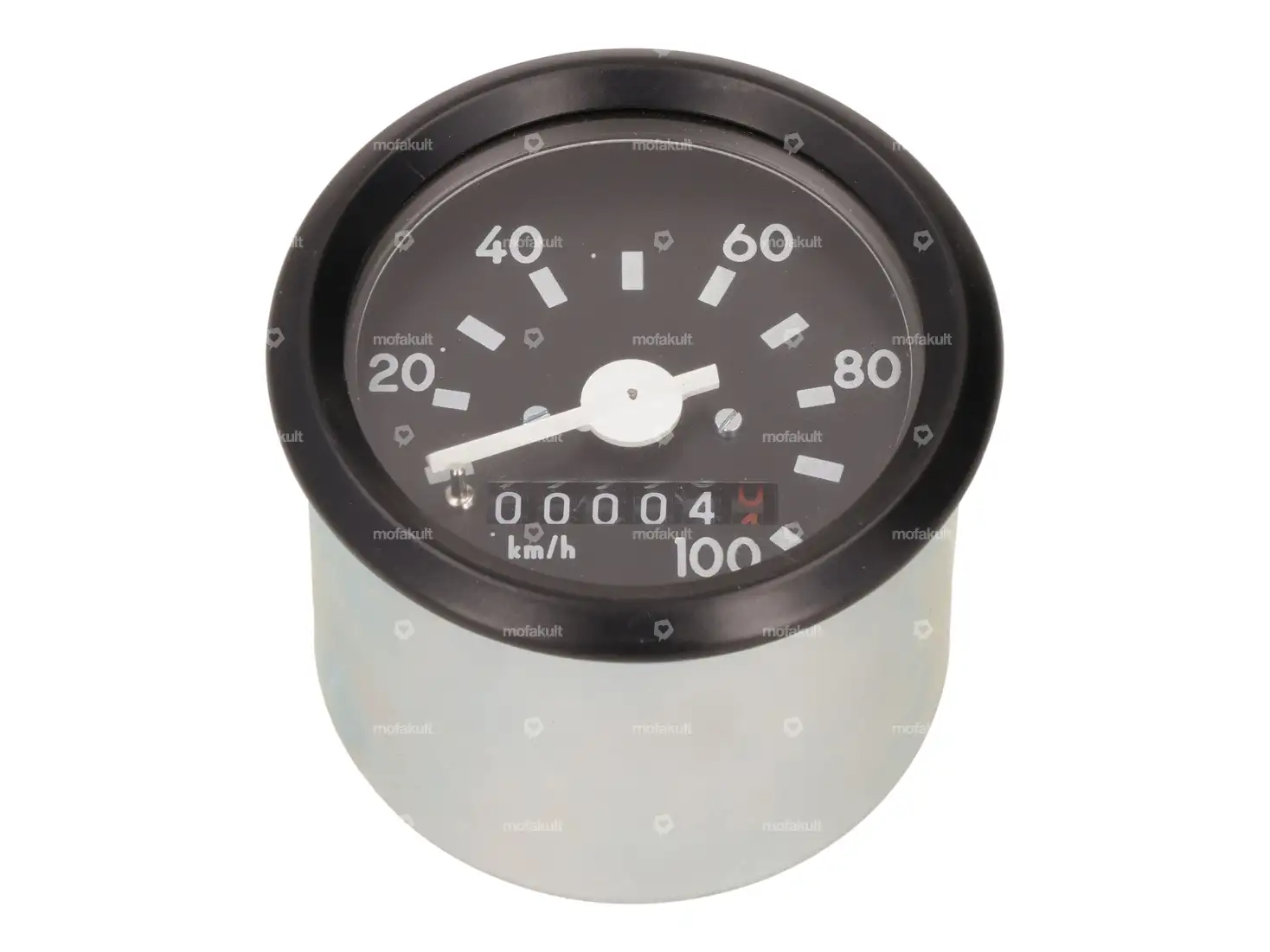 Speedometer 100 km/h Ø 60 mm (black dial) illuminated | mofakult