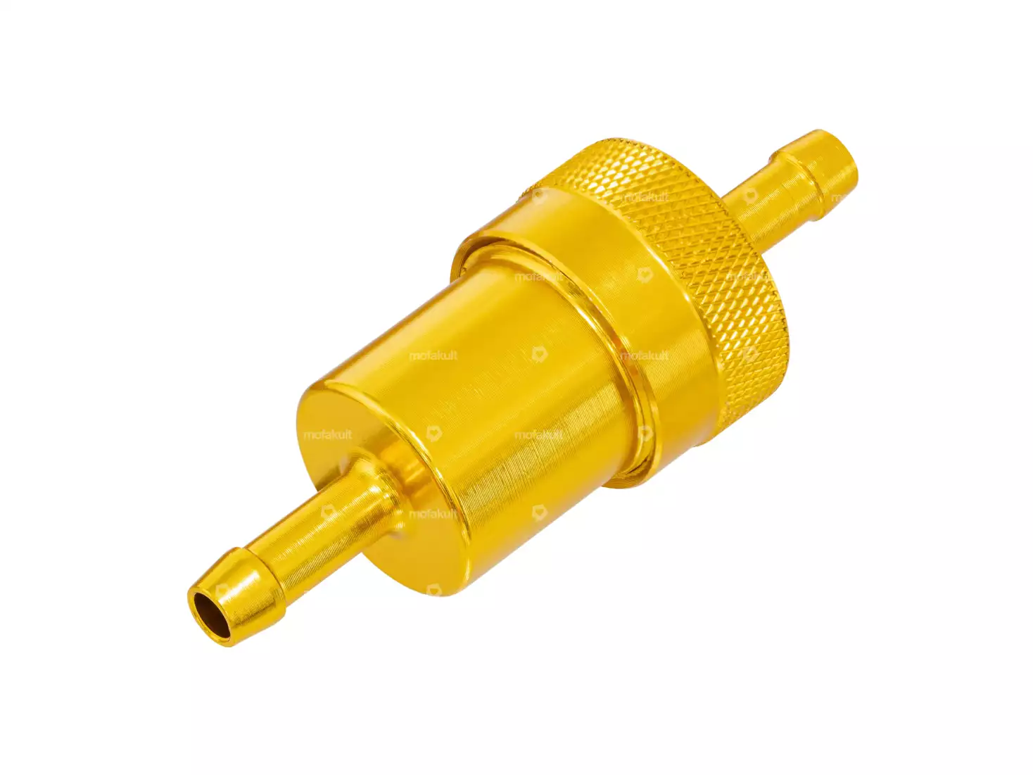 GPO fuel filter connection 6 mm aluminum gold (removable) | mofakult