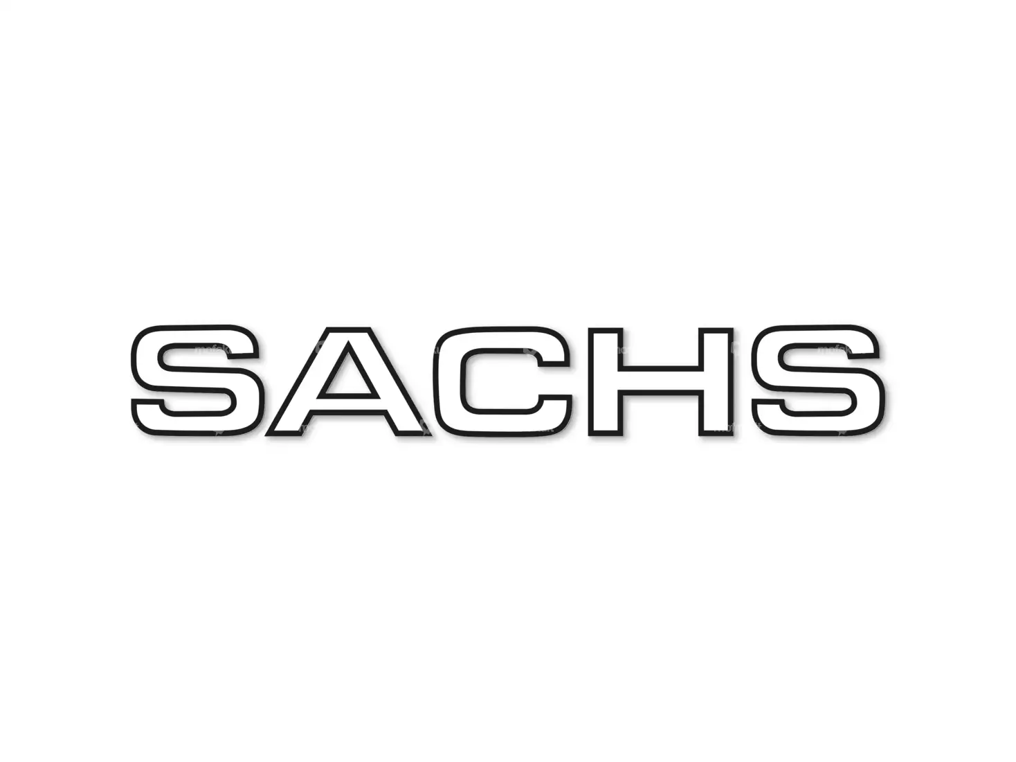 Aufkleber «Sachs» 120 x 18 mm Folienplot | mofakult