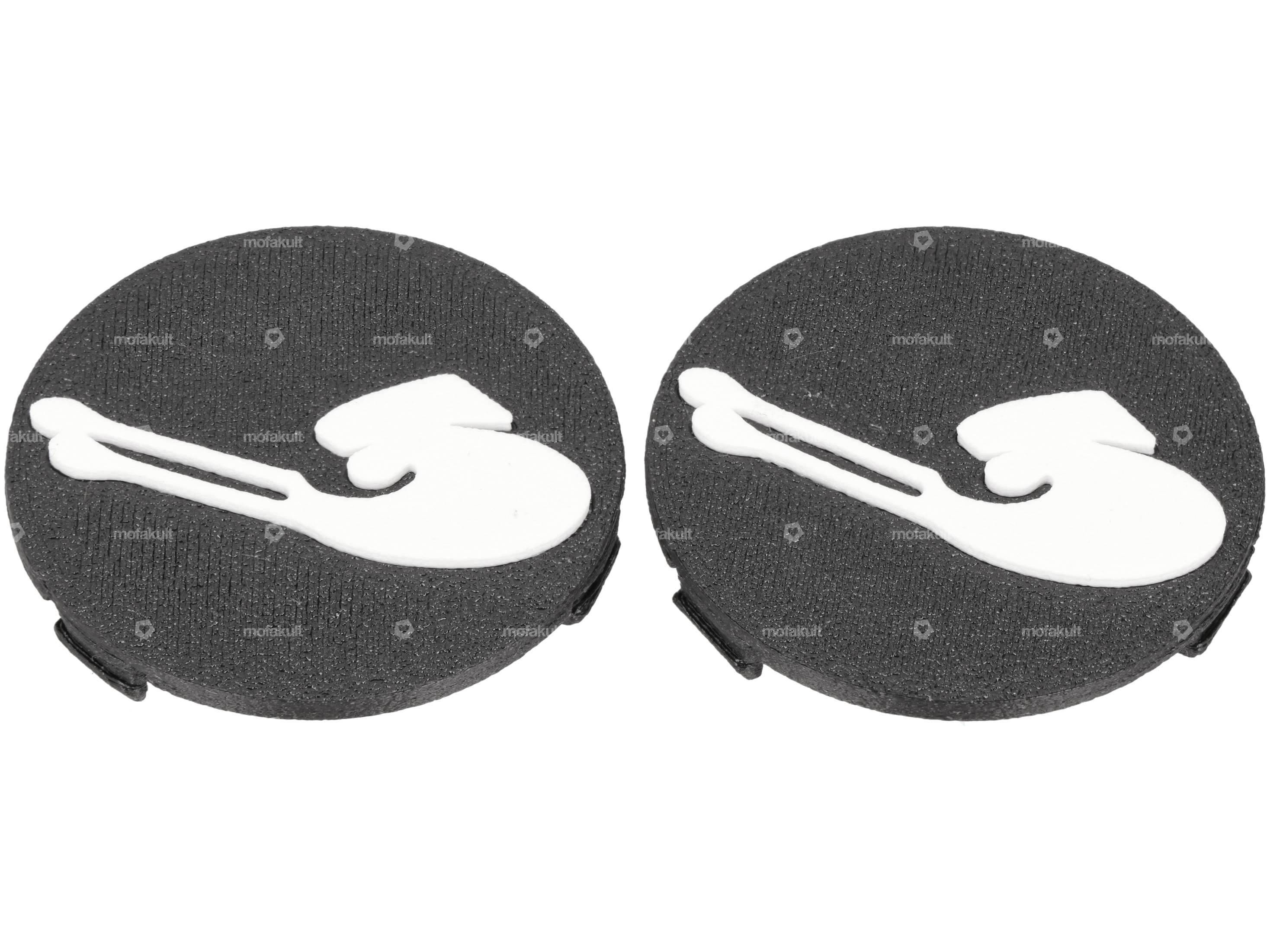 Emblema Logo Serbatoio "Grillo" (Coppia) | Piaggio Grillo | mofakult