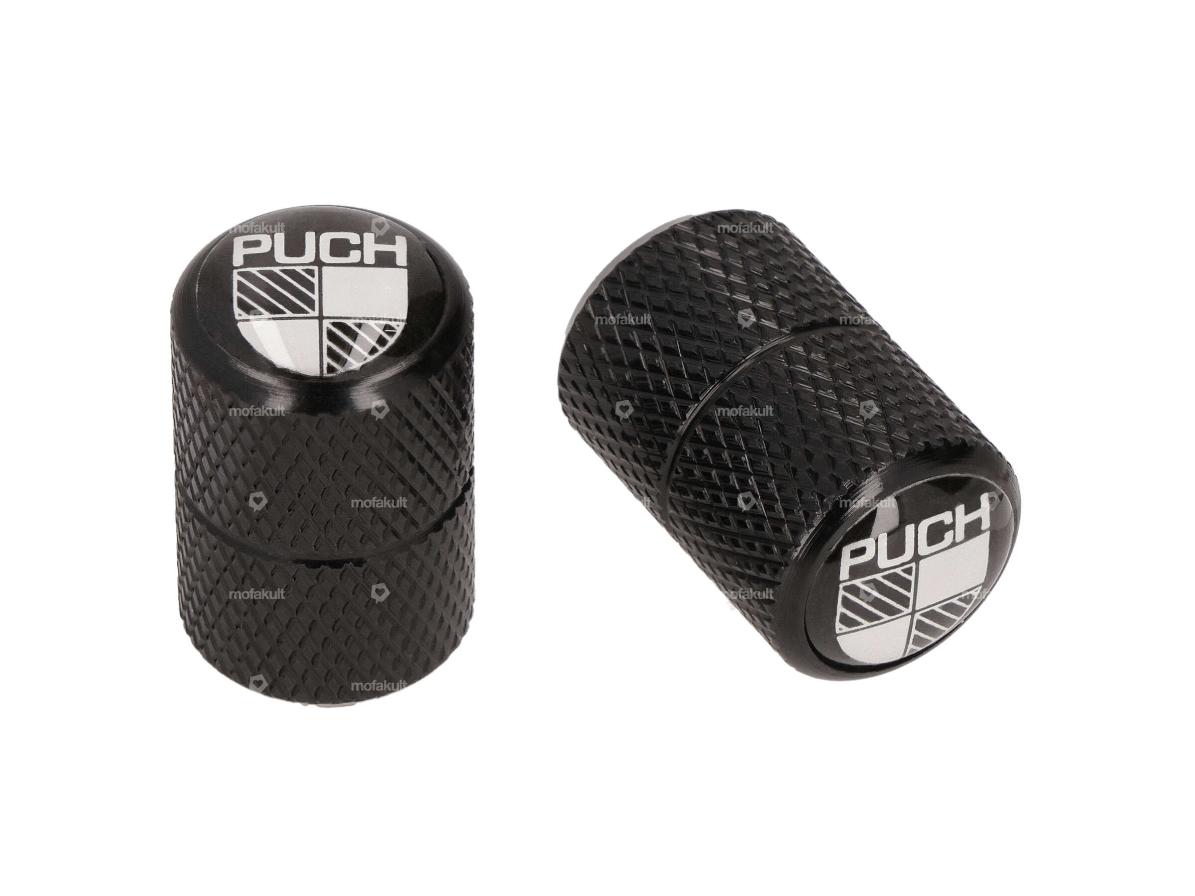mk-Merch Ventilkappe Puch Alu schwarz | mofakult