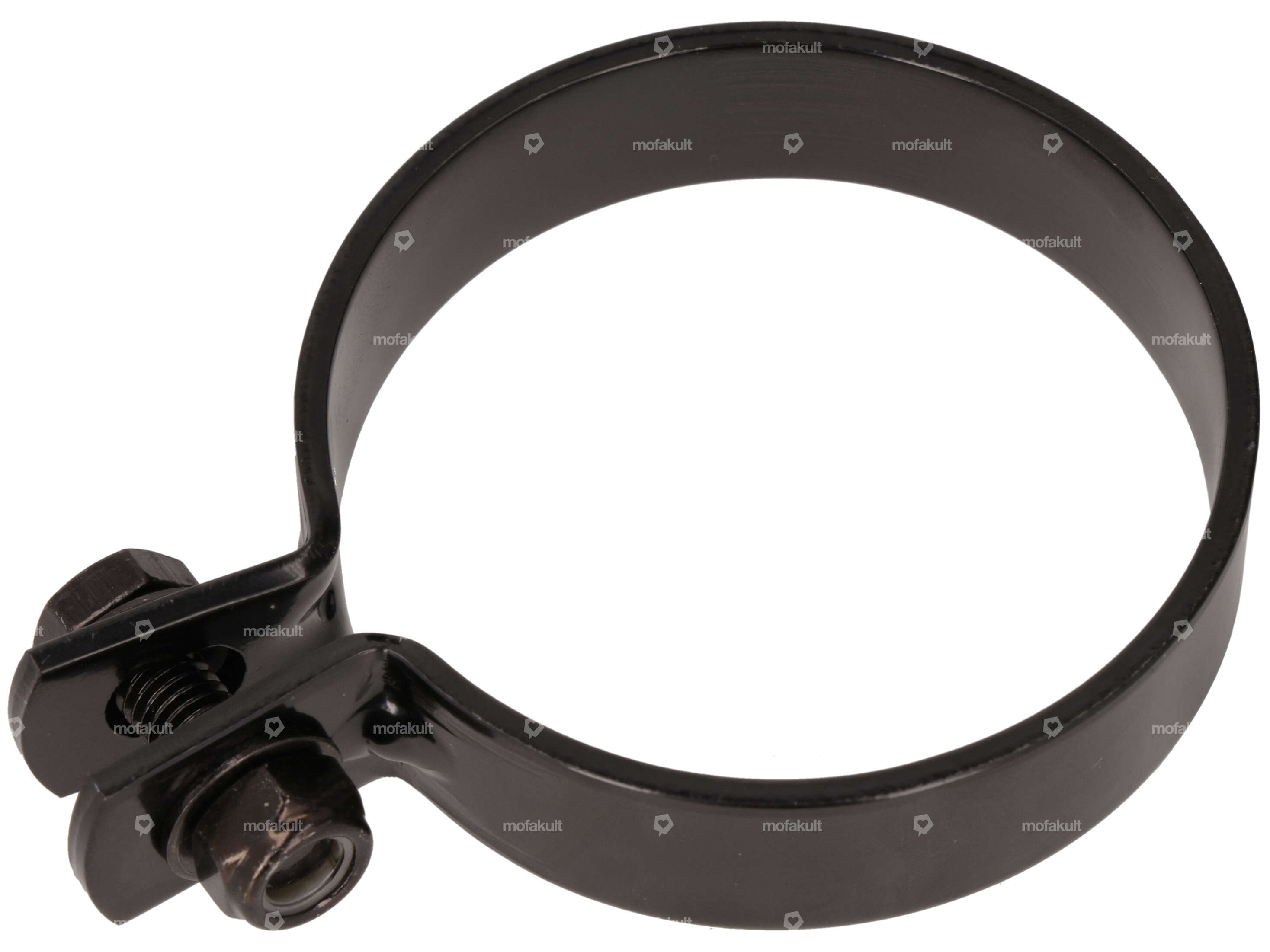 GPO Auspuffschelle 70 mm schwarz | mofakult