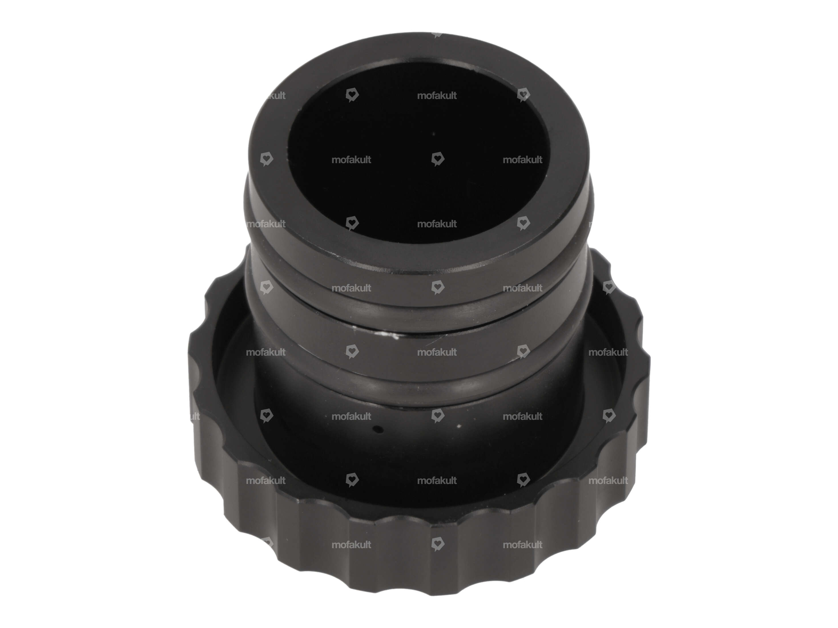 66HEROES Tankdeckel «Piaggio» perforated schwarz | Piaggio Ciao, Bravo | mofakult