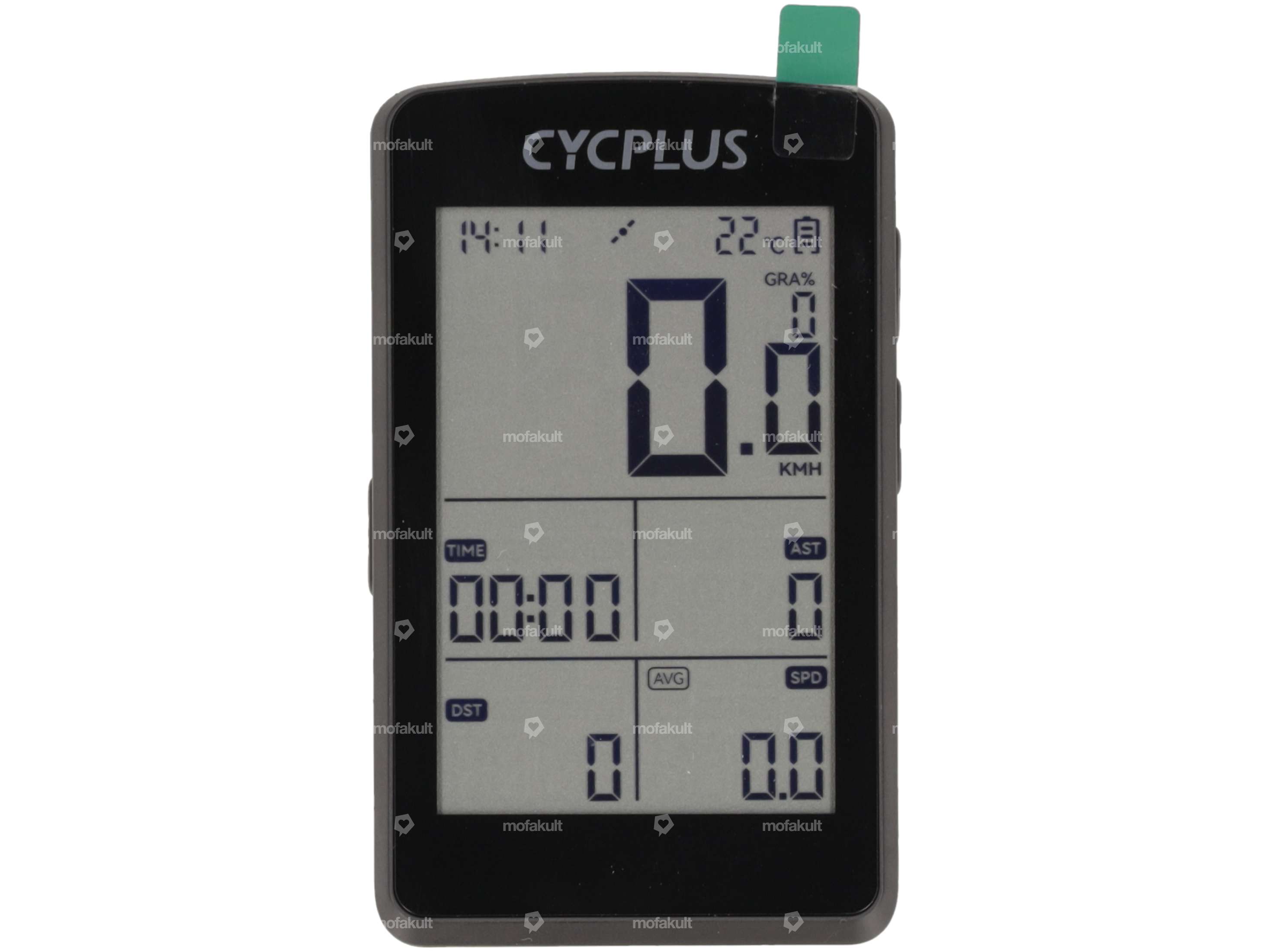 GPS Tacho Computer rechteckig schwarz | mofakult
