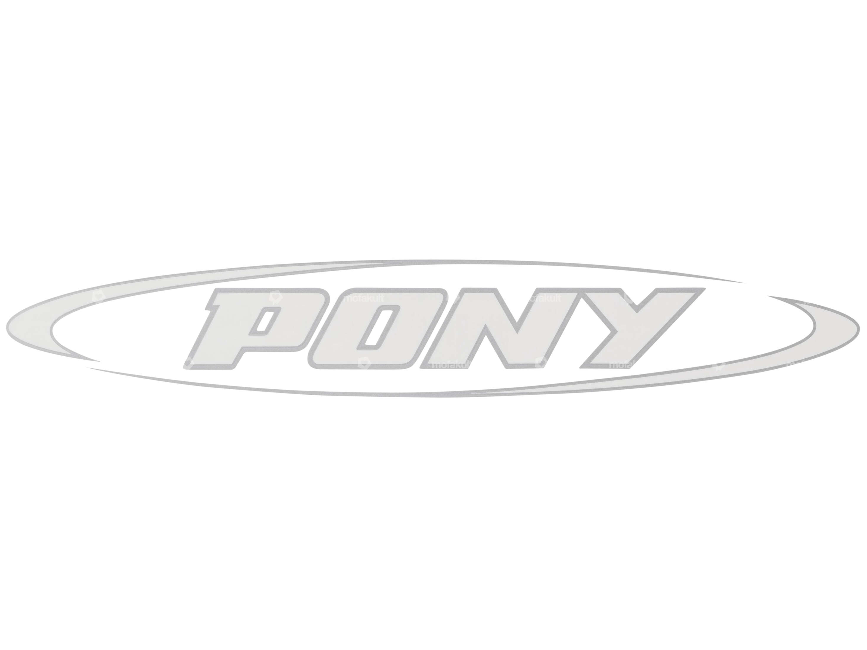 Aufkleber «PONY» 120 x 20 mm | Pony GTX / Cross Beta 521 | mofakult
