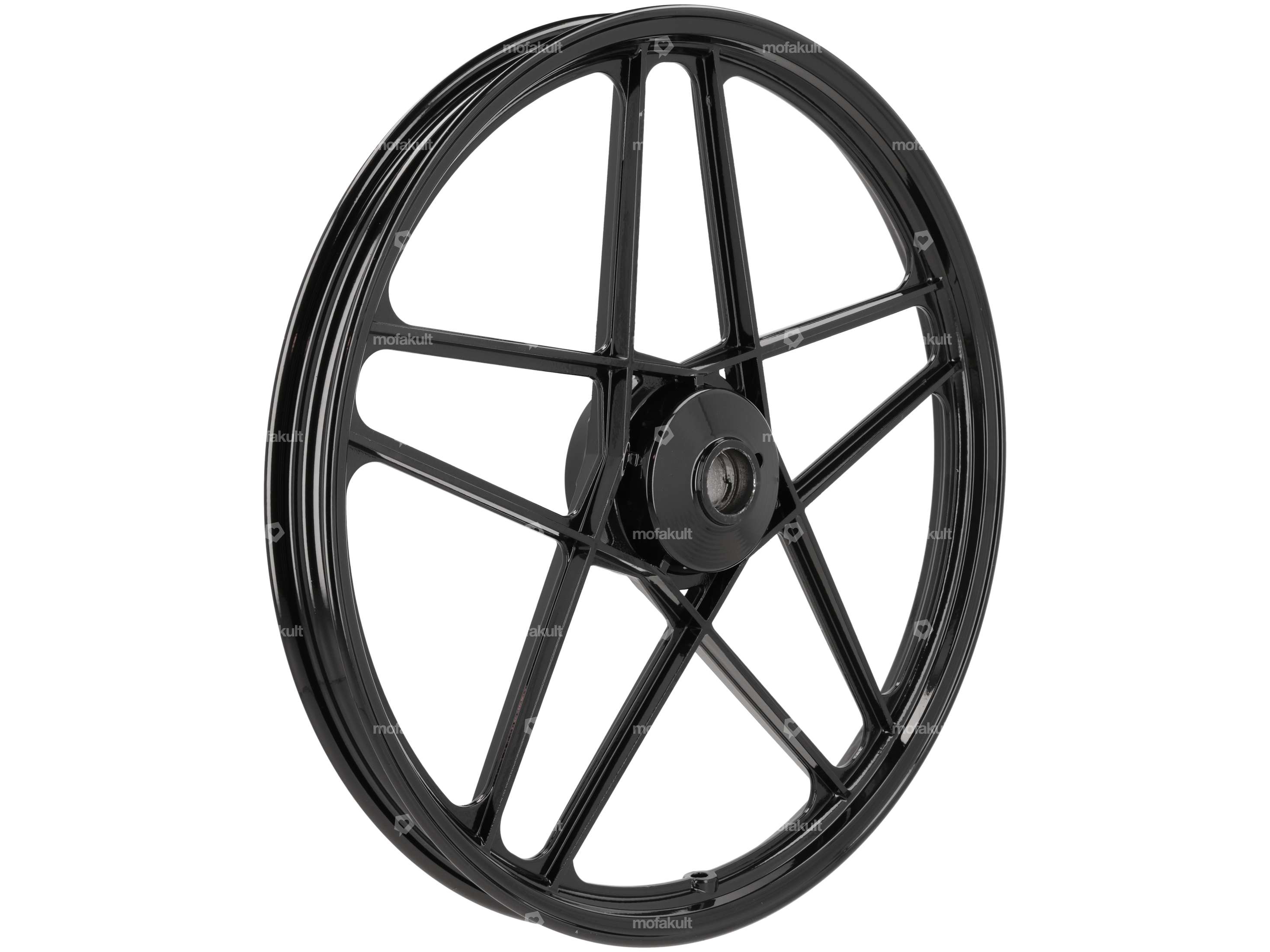 Felgensatz 17" Guss schwarz (5 Doppel-Speichen) Grimeca Nachbau ...