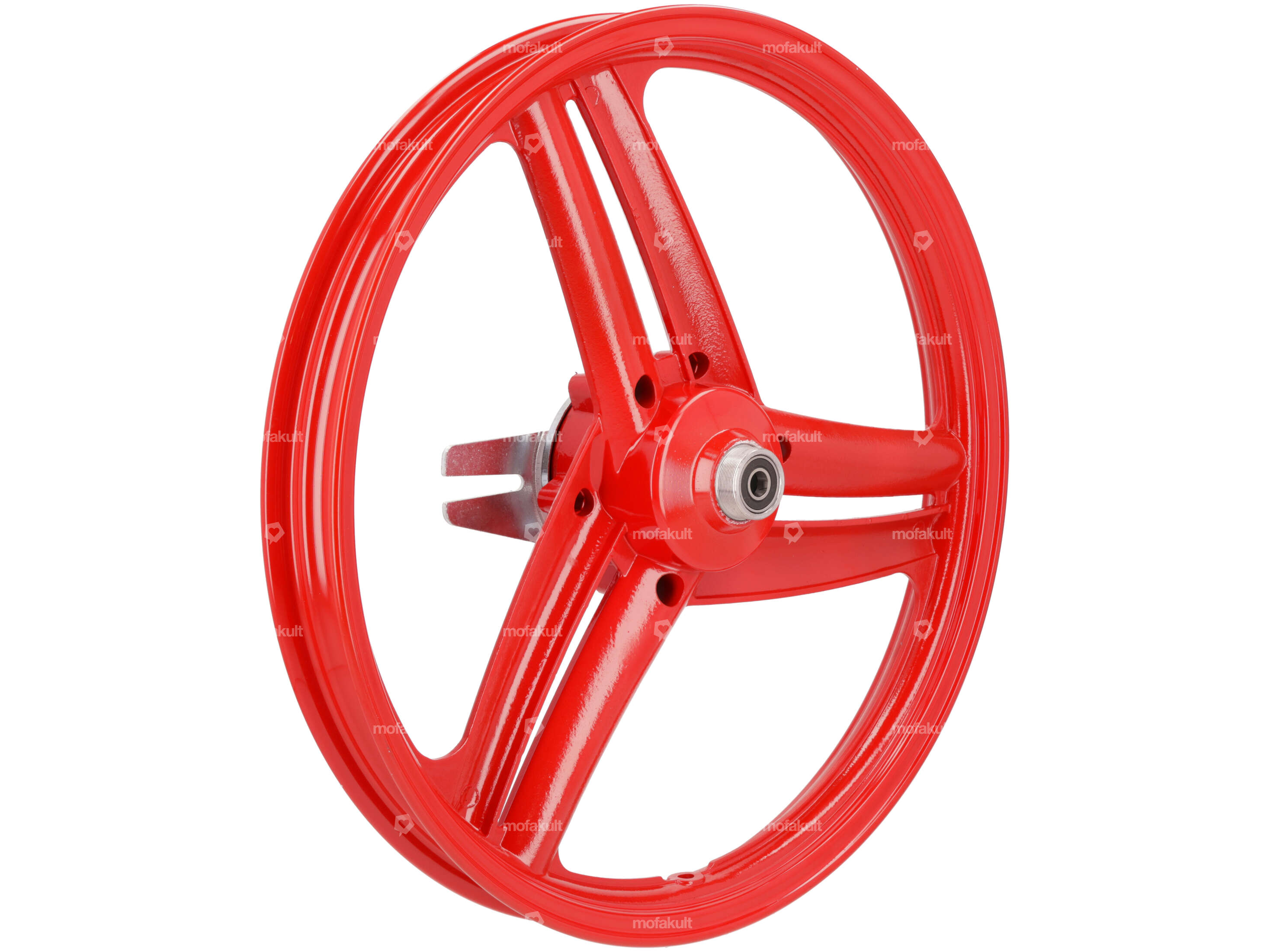 Jeu de jantes 17" en fonte rouge (3/6 rayons) | Peugeot 103 | mofakult